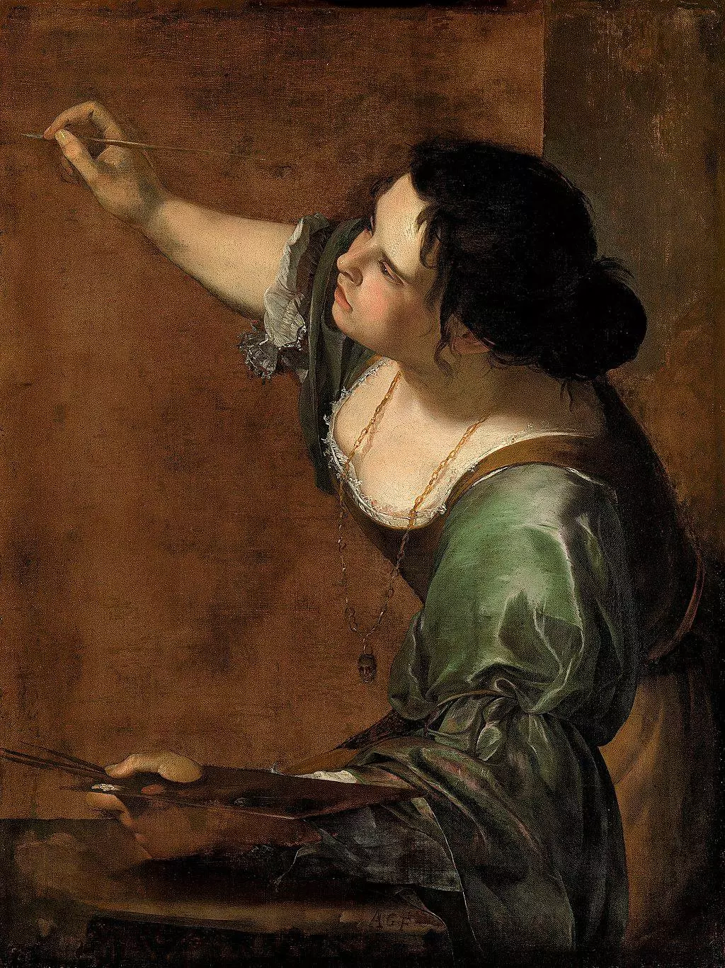 Autoportrét jako alegorie malby, Artemisia Gentileschi