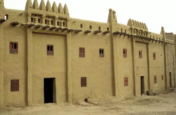 Edifícios históricos restaurados em Djenné.