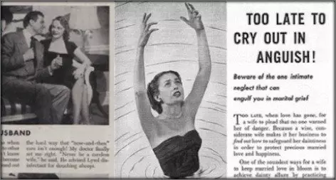 Vintage reklamy Lysolu nenápadně přiměly ženy, aby používaly jeho dezinfekční prostředek jako antikoncepční prostředek