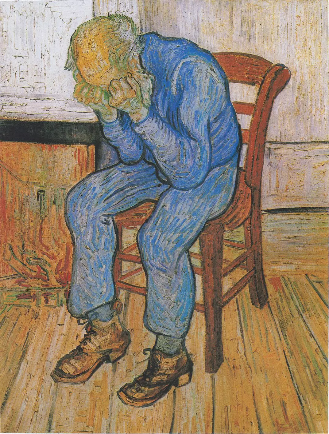 Vincent van Gogh, At Eternity's Gate, 1890, lwil oliv sou twal