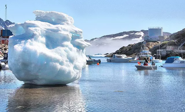 Melting Greenland glaciers