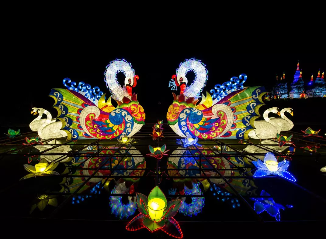 Фотографије: џиновске скулптуре кинеских лампиона осветљавају Спокане 18152_4