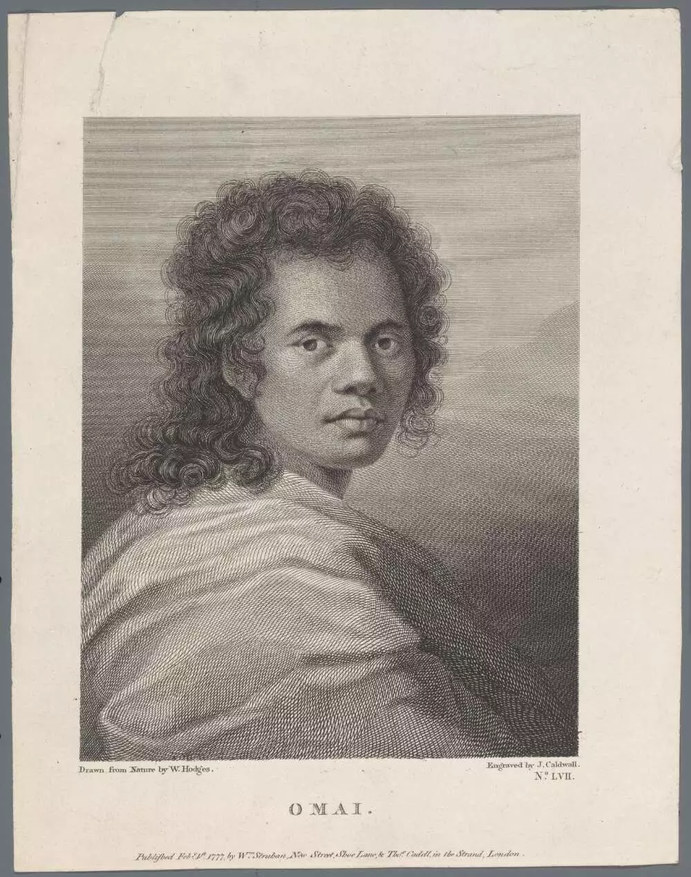 Engraving of Mai by James Caldwall