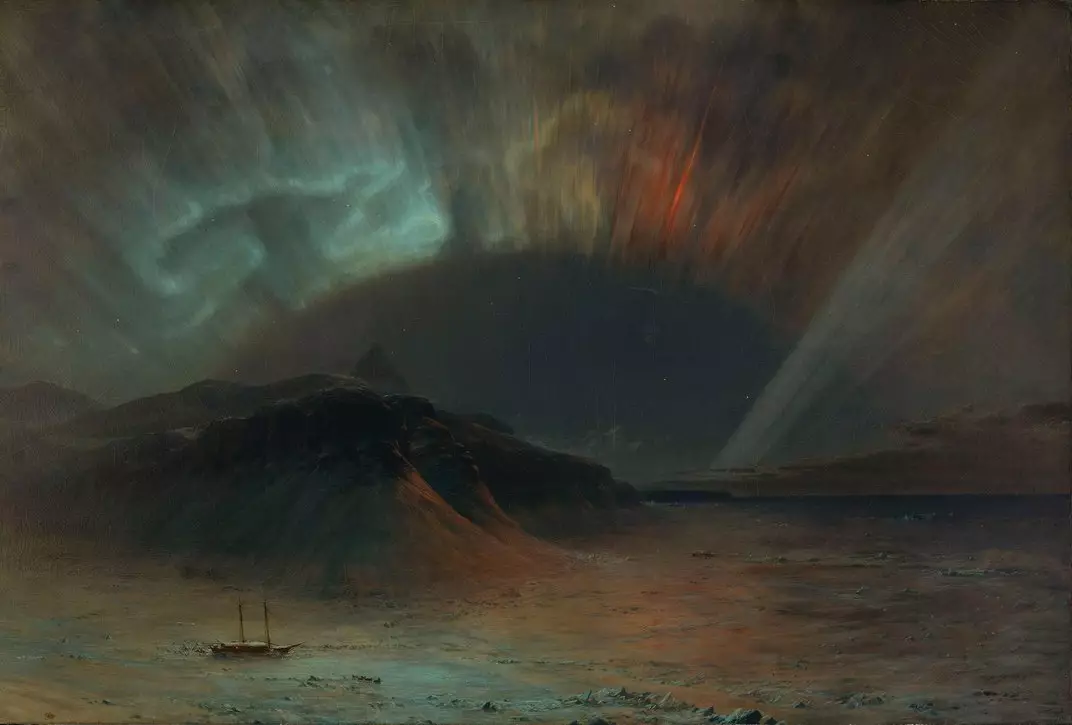 Frederic Church Gemälde von Nordlichtern