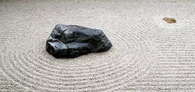 Kjótská klidná zenová zahrada