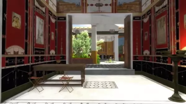 Reba Uru ruzinduko rwa 3D rwa Villa muri Pompeii ya kera