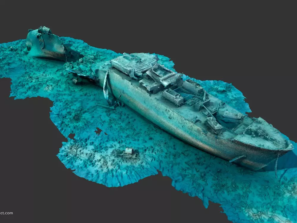 Udforsk virtuelt et skibsvrag fra Anden Verdenskrig i 360 grader