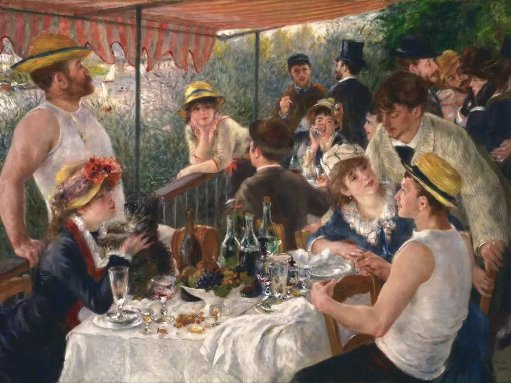Triển lãm ánh sáng mới về "Bữa tiệc trưa của bữa tiệc chèo thuyền" của Renoir