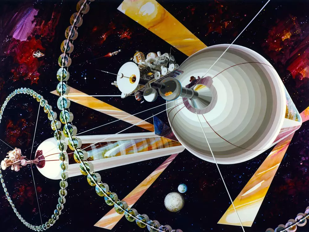 Hvordan NASA markedsførte sitt romprogram med fantastiske fremstillinger av fremtiden