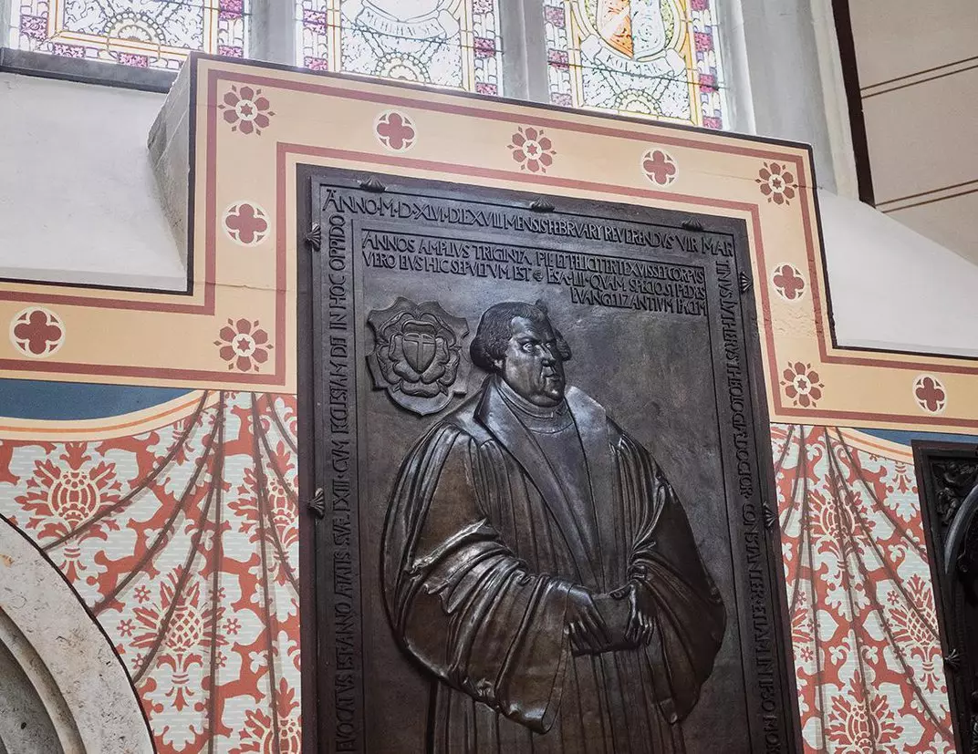 En relief av Martin Luther