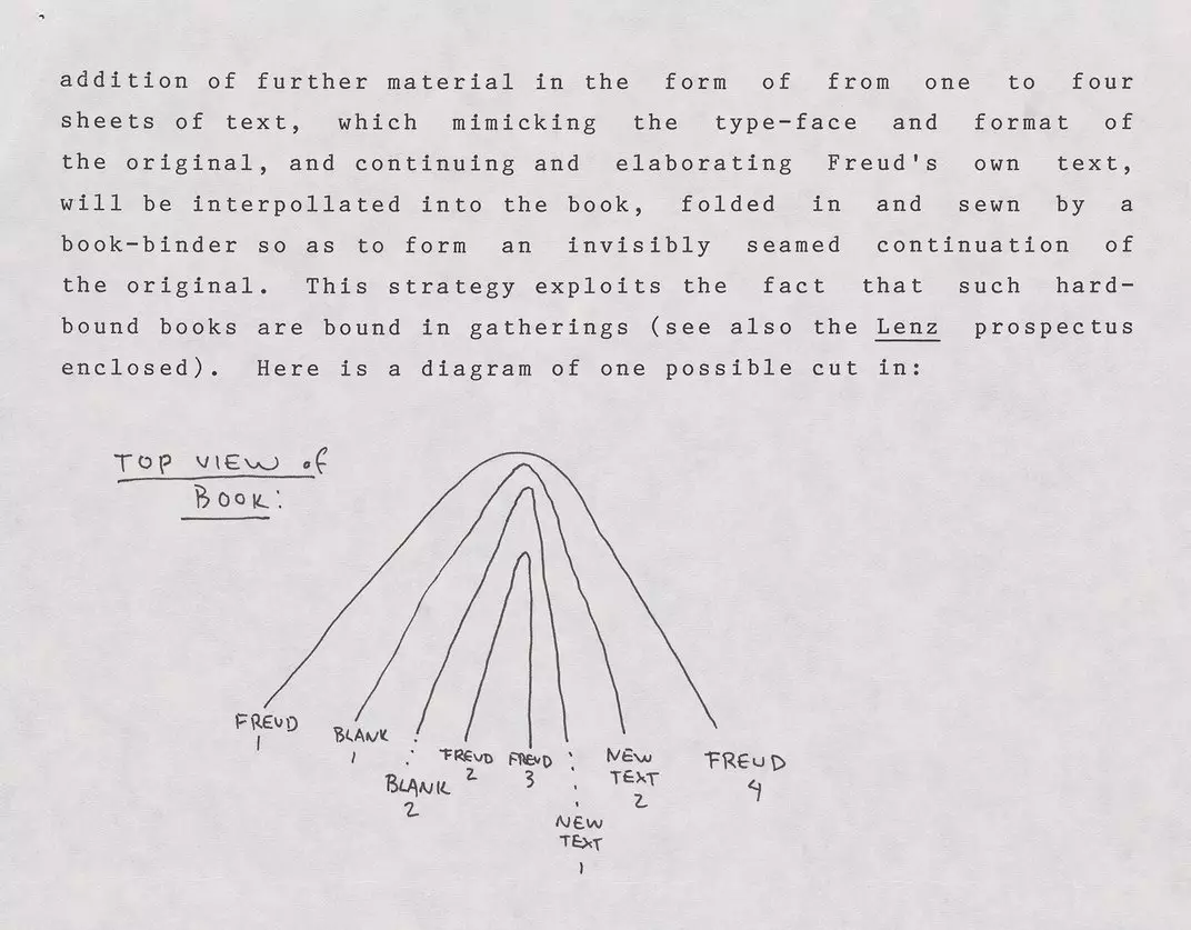 Tsatanetsatane wa kalata yochokera kwa Rodney Graham kupita kwa Christine Burgin