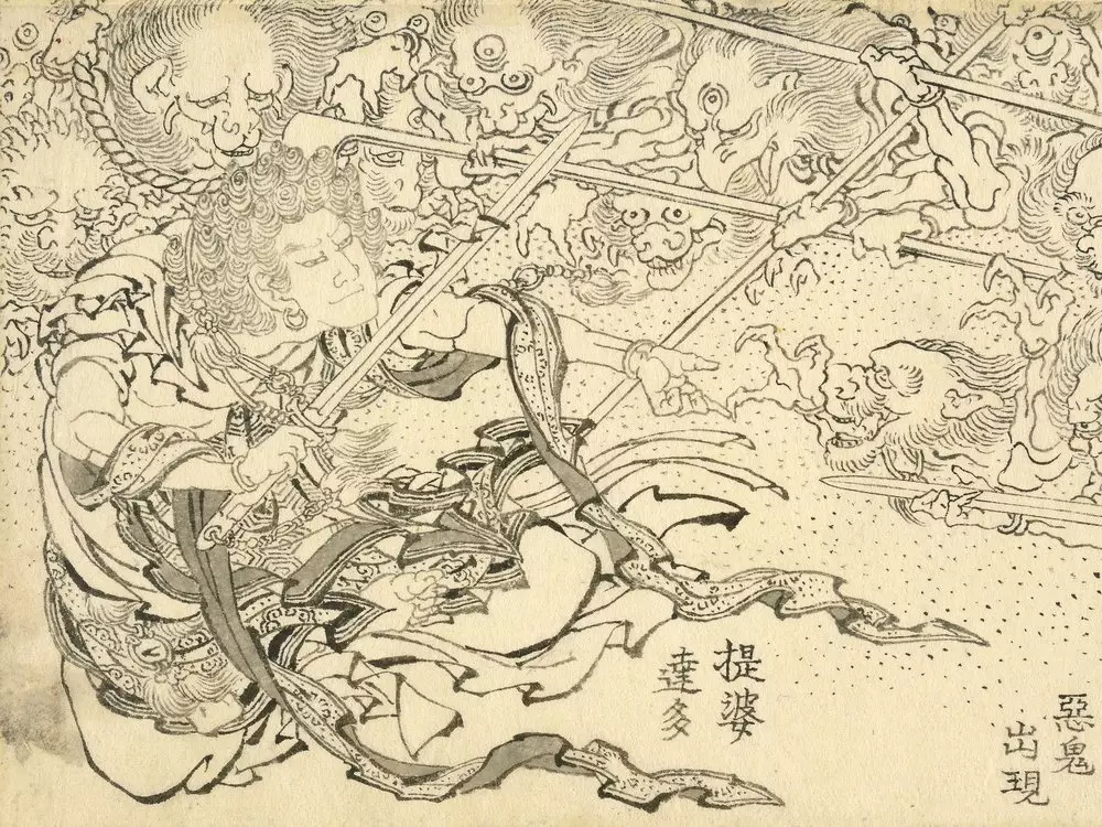 您现在可以在线探索 103 幅“迷失”的北斋画作