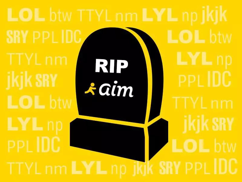 Рэзкі ўздым і круты спуск AOL Instant Messenger