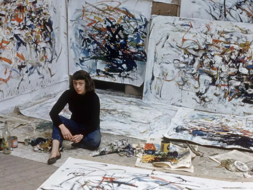 Joan Mitchell abstrakčių ekspresionistinių paveikslų poezija ir aistra