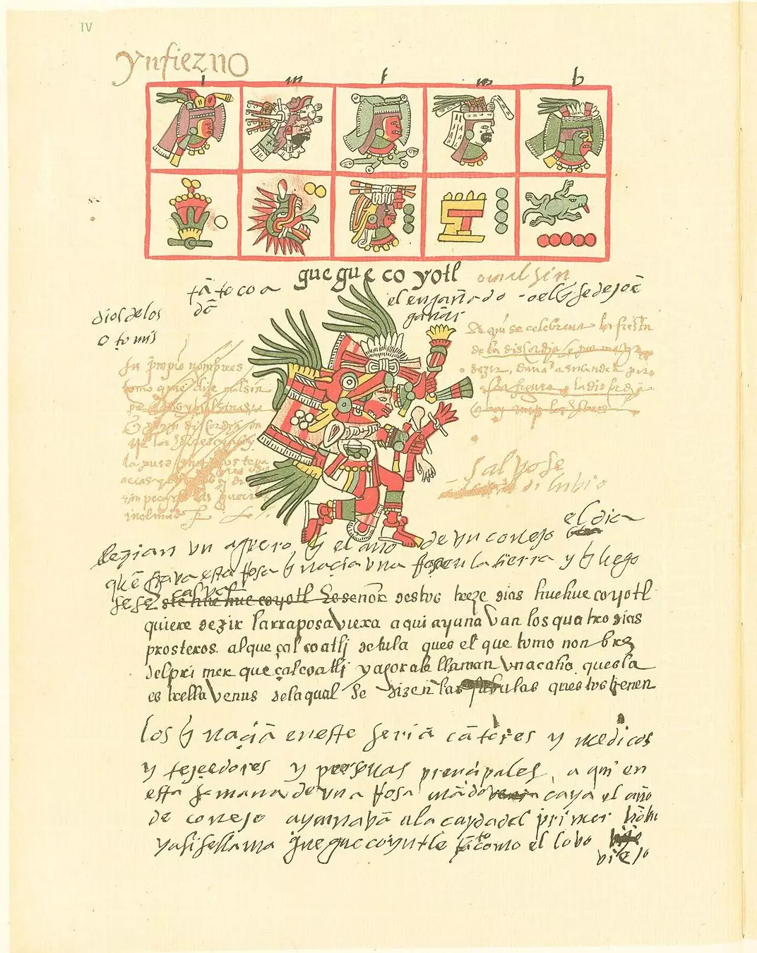 Eng Säit aus dem Codex Telleriano-Remensis