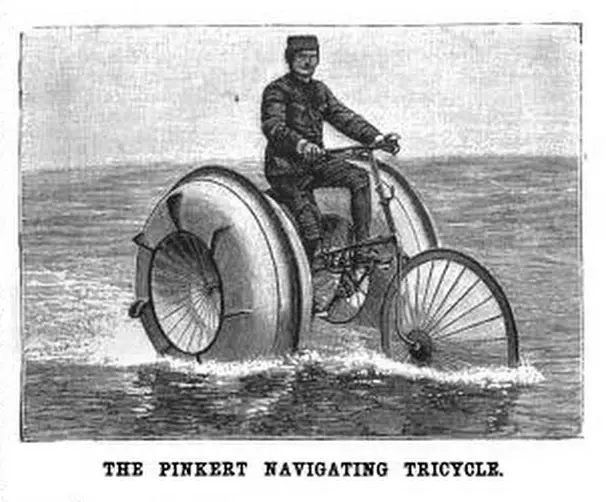 ၁၈၀၀ ပြည့်လွန်နှစ်များက လူတွေဟာ ရေပေါ်မှာ စက်ဘီးစီးဖို့ အိပ်မက်မက်ခဲ့ကြတယ်။ 20000_5