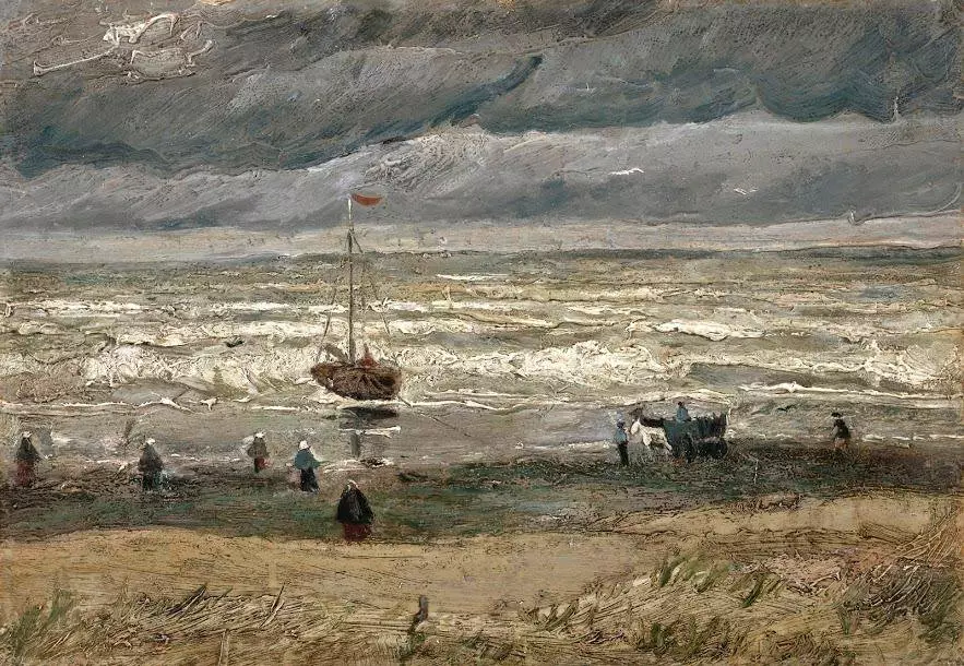 Pemandangan Laut Van Gogh