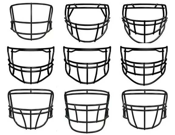 A sampling of the many face masks offered by Riddel