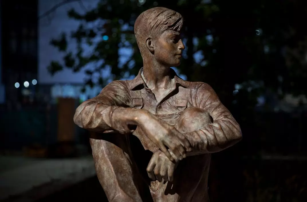 Young Eisenhower statue