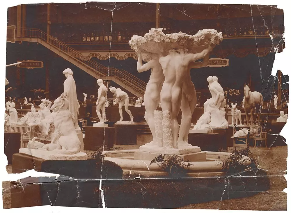 Paryžiaus salono, kuriame buvo rodomas Draugystės fontanas, nuotrauka