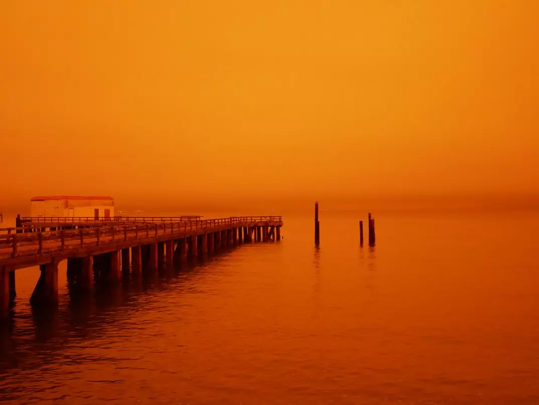 Udsigt over Aquatic Park Pier mod nord