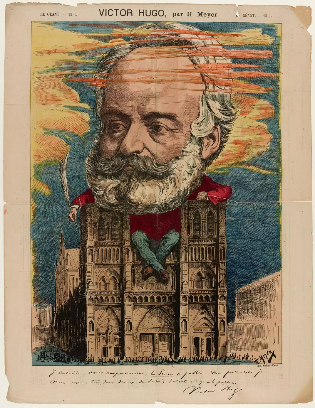 Zeitungsdruck von Victor Hugo