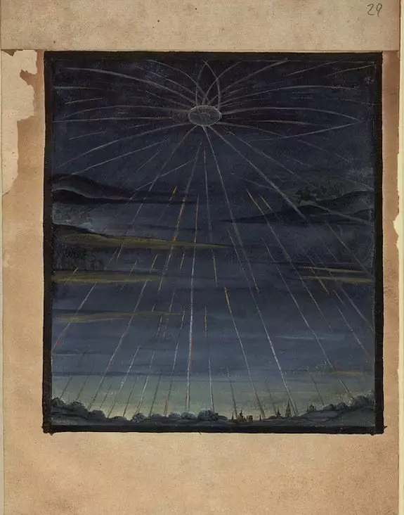 Kining Matahum nga 16th Century Watercolors Naghulagway sa Kasaysayan sa mga Kometa Ug Meteor