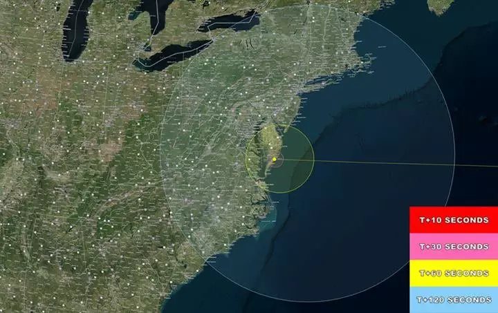 Ehi, costa orientale! Guarda in alto, stai per vedere un lancio di un razzo