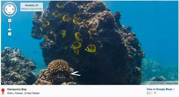 Google bringt Street View nei it Great Barrier Reef