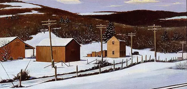 Arthur E Cederquist Old Pennsylvania Farm no inverno