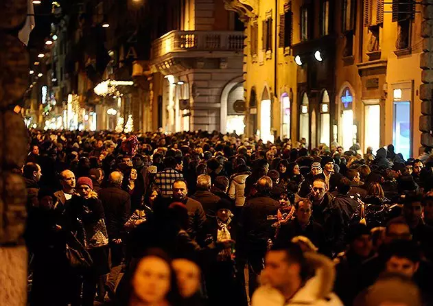 Via del Corso straat Rome Italië