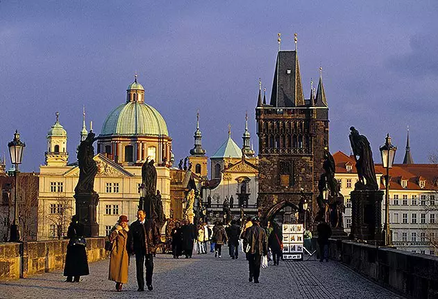 Charles Bridge Prág Poblacht na Seice