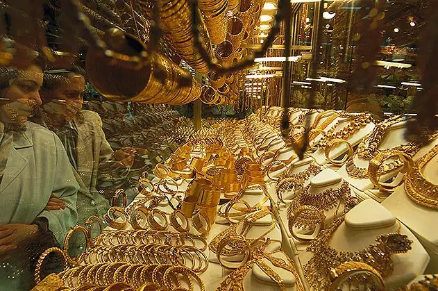 Gold shop grand market Istanbul Turukiya