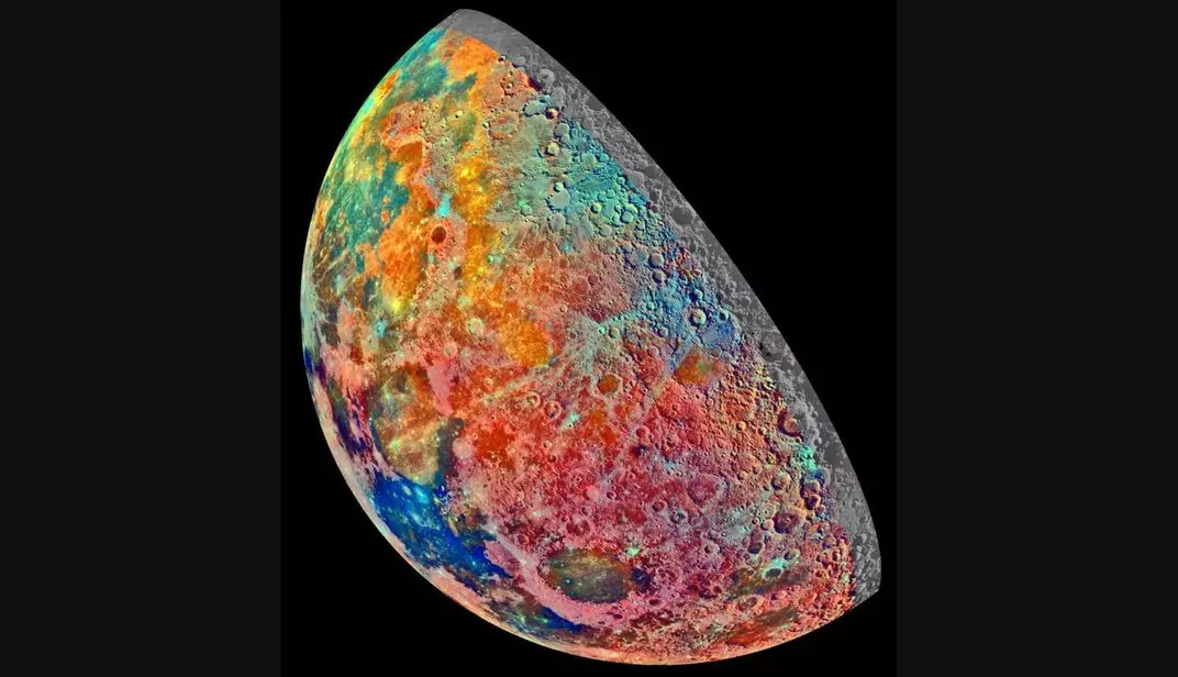 Yintoni i-NASA ye-Technicolor Mosaic Imifanekiso yeNyanga enokusifundisa ngayo malunga nomphezulu weLunar 22222_2