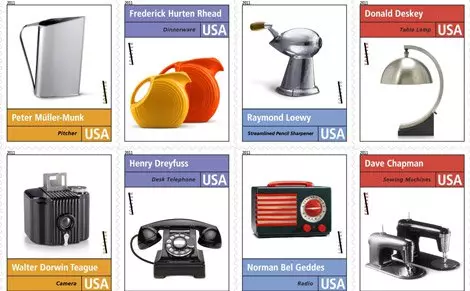 Unha selección de selos con inventos americanos