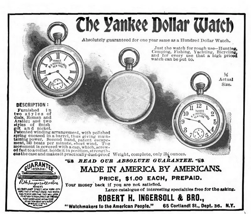 Mark Twainin pyrkimys tuoda edullisia kelloja massoihin