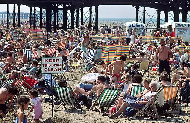 Plaža Blackpool v Angliji