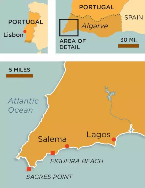 ალგარვე პორტუგალიის რუკა