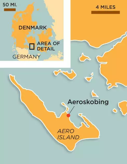 Aero Denmark map