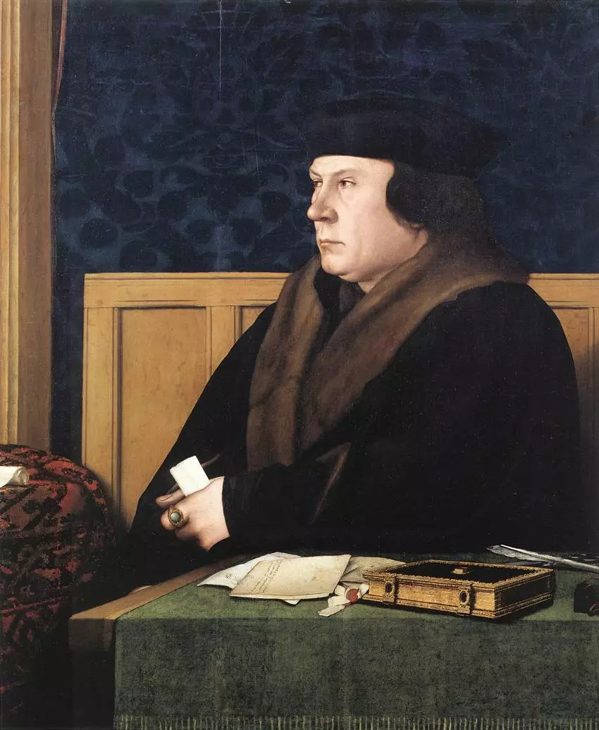 Potrét 1532-34 Hans Holbein ngeunaan Thomas Cromwell