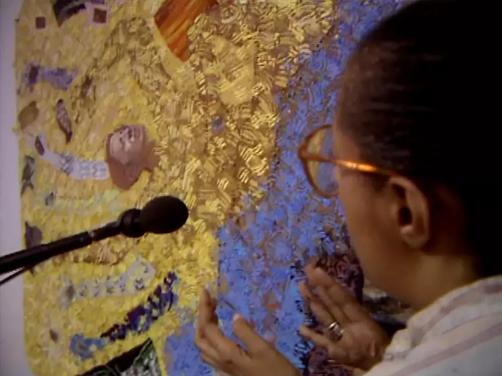 Masih dari video wawancara Howardena Pindell, 1991.