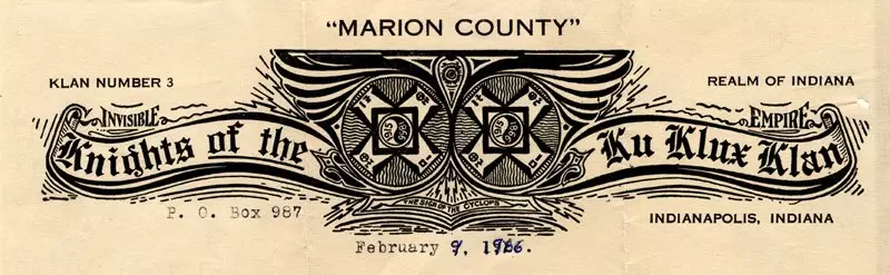 Marion County Ku Klux Klan briefpapier