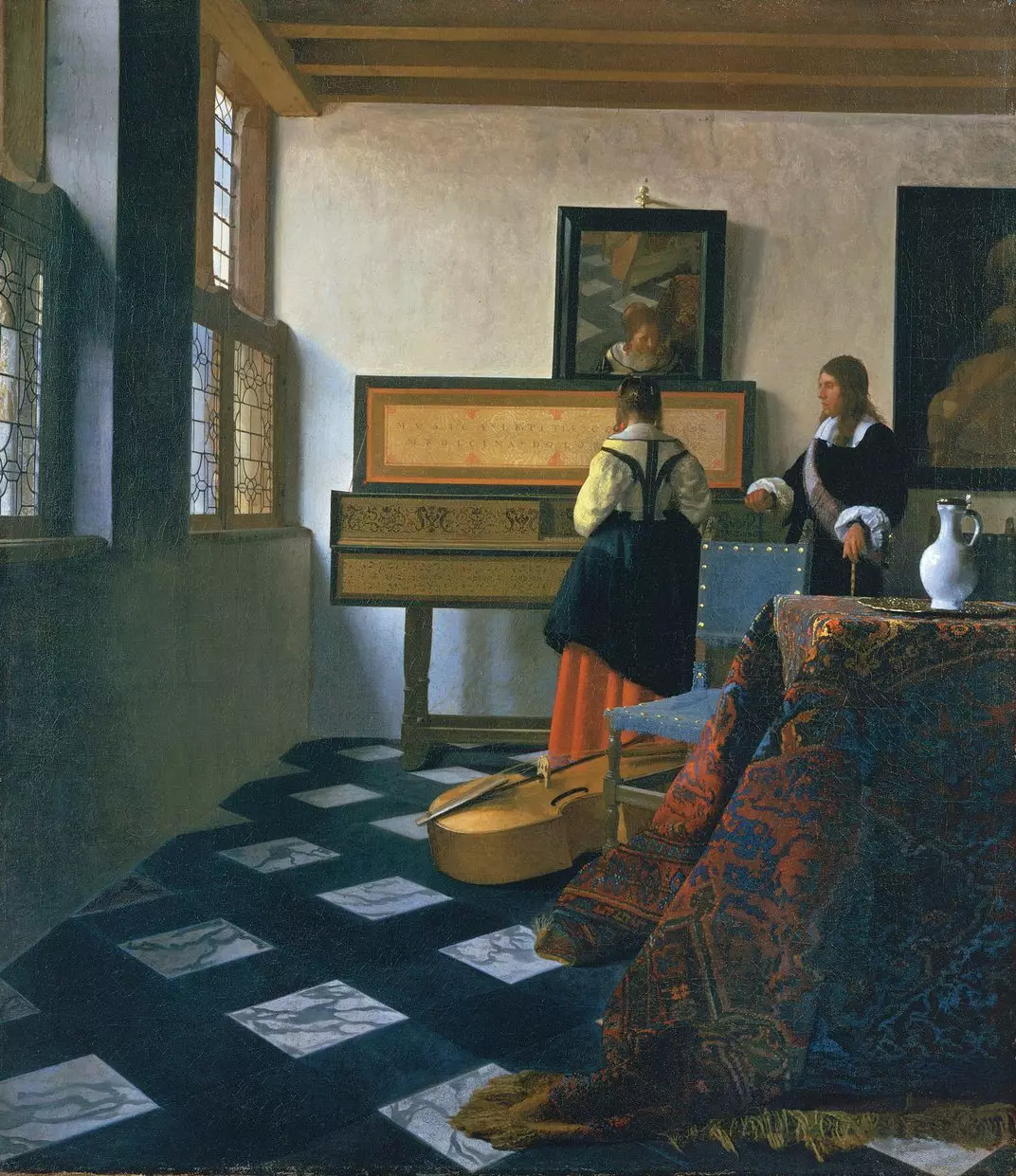 Vermeer, Dama przy Virginals z dżentelmenem