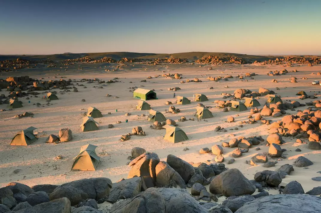Teltlejre i Bayuda-ørkenen