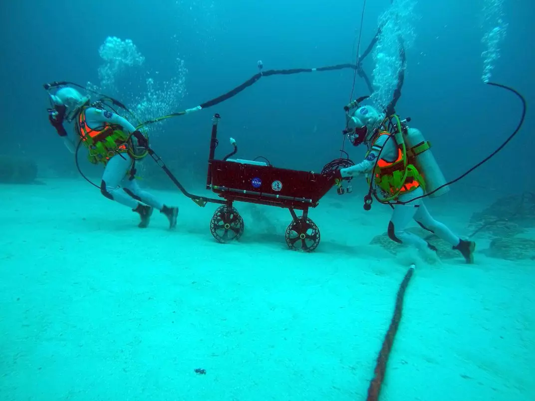 Duwende uitrusting onderwater
