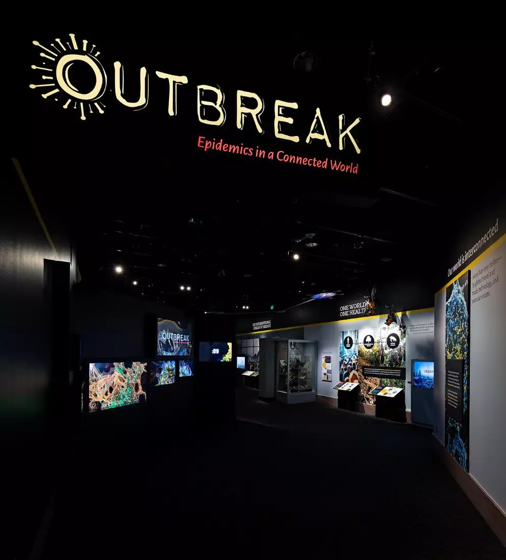 Muzeul întunecat spațiu de expoziție despre boli infecțioase