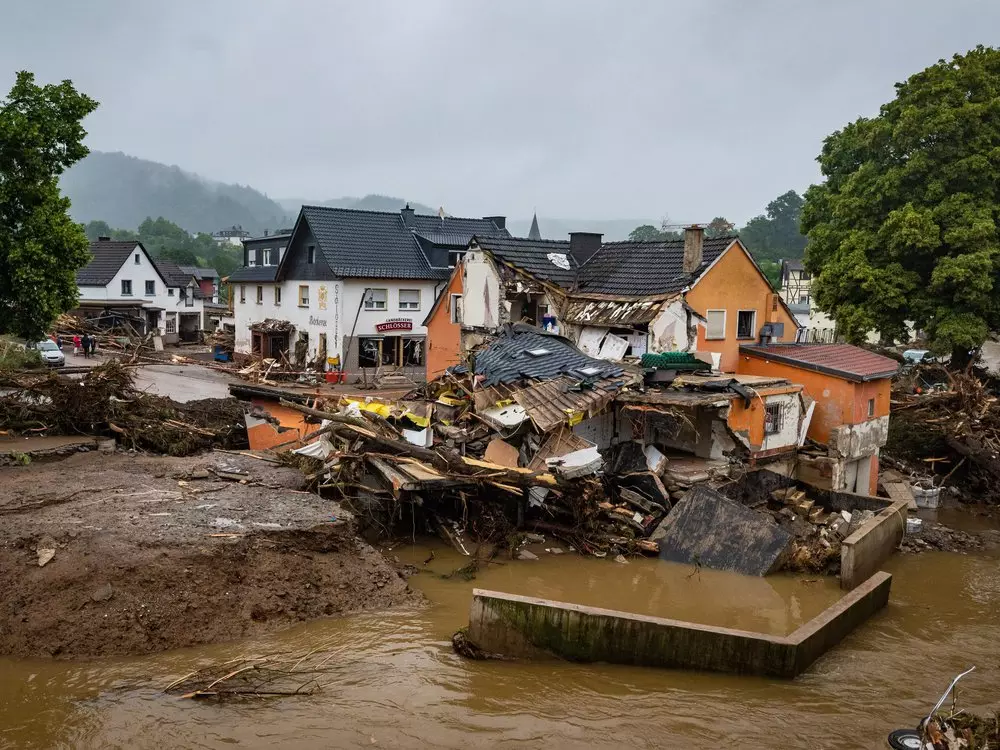 Hochwasserfolgen in Schuld, Deutschland