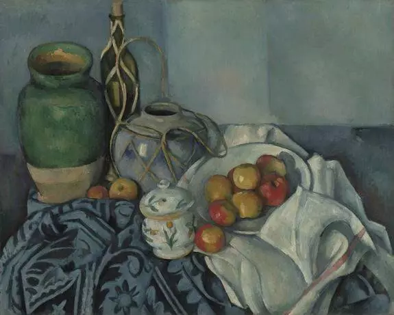 Paul Cézanne, Still Life with Apples ។ បារាំង ឆ្នាំ ១៨៩៣-១៨៩៤