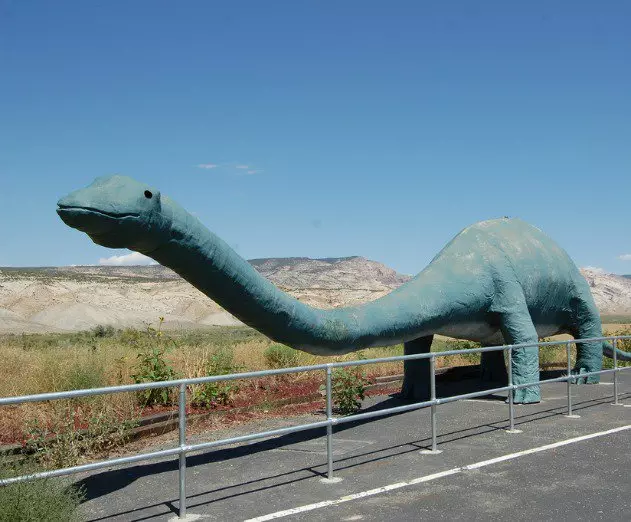 Ein fröhlicher Diplodocus, Dinosaur National Monument, Utah