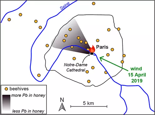 Pari Parisdäki ary öýlerinde Notre-Dame ýangyndan gurşun 24450_3